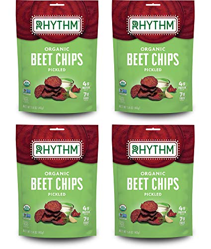 Rhythm Superfoods Beet Chips, Pickled, Organic and Non-GMO, Vegan ...