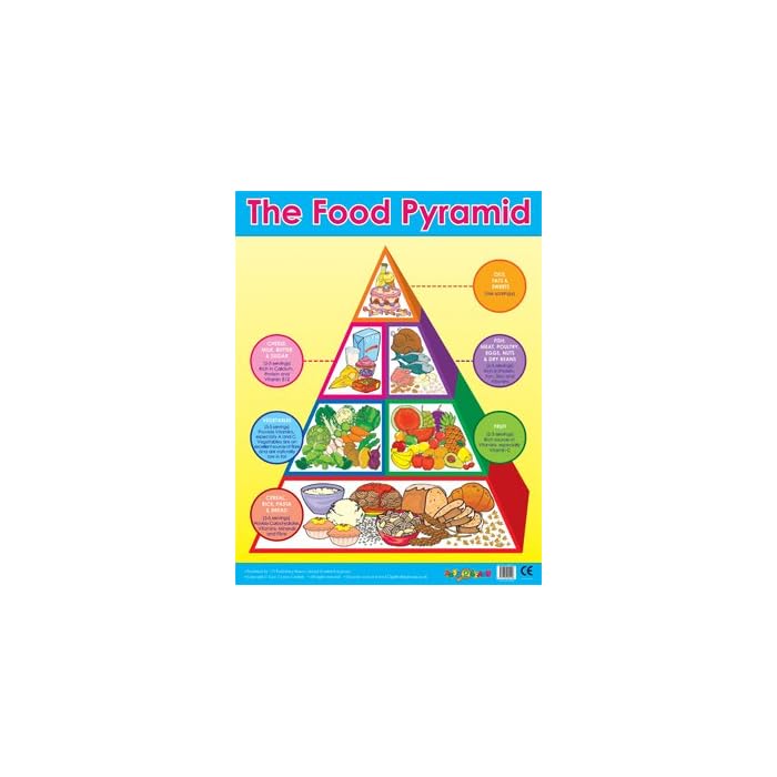 Buy Easy2Learn Food Pyramid Learning Chart School Poster Online at ...