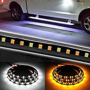 Amazon.com: Truck LED Running Board Light Amber Side Marker Kit with ...