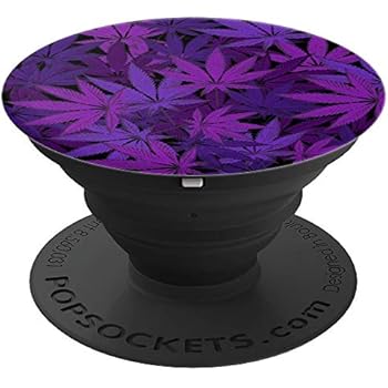 Amazon.com: Weed Purple Pop-Socket Stoner Marijuana Cannabis Pot Gift ...