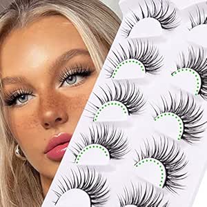 Amazon.com: Spiky Manga Eyelashes Wispy Anime Strip False Lashes Korean ...