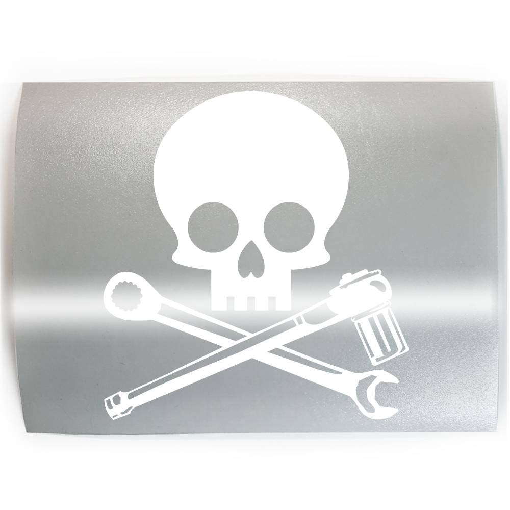 Amazon.com: SKULL Mechanic Tools Gear Head - PICK COLOR & SIZE - Vinyl ...