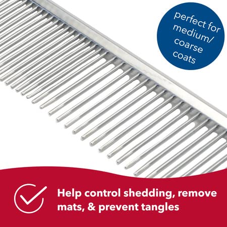 Coastal Pet Safari Dog Grooming Comb for Medium and Coarse Coats ...