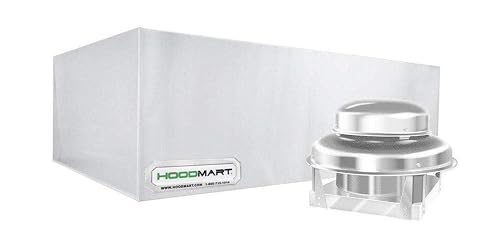 HOODMART 8’ Heat and Fume Hood Type 2 | Includes Downblast Exhaust Fan ...