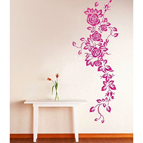 Buy Decals Design 'Rose Vine Floral' Wall Sticker (PVC Vinyl, 70 cm x ...