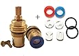 Replacement Ceramic Disc Tap Valve Cartridge Quarter Turn 1/2" 20 teeth ...