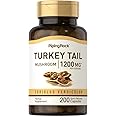 Amazon.com: Piping Rock Turkey Tail Mushroom Capsules 1200mg | 200 ...
