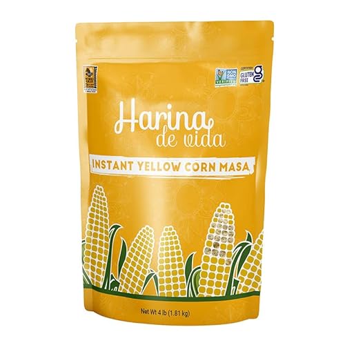 Harina de Vida Yellow Masa Harina Corn Flour 4 lbs (64 oz ...