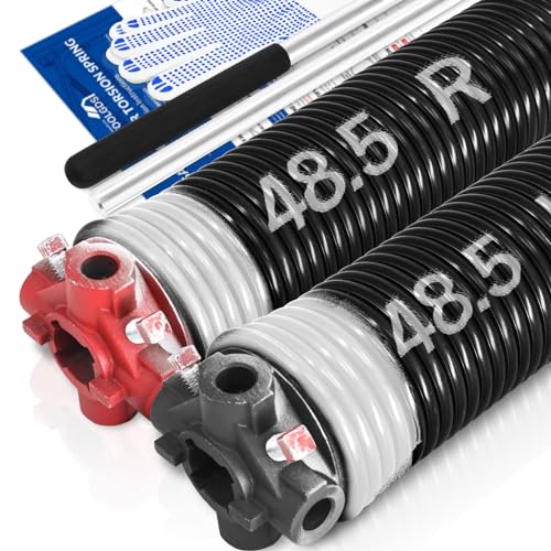 YoToolGDS Pair of 2 5/8" Garage Door Torsion Springs Set with Non-Slip ...