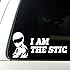Amazon.com: I Am the Stig - Die cut White Vinyl Sticker / Decals ...