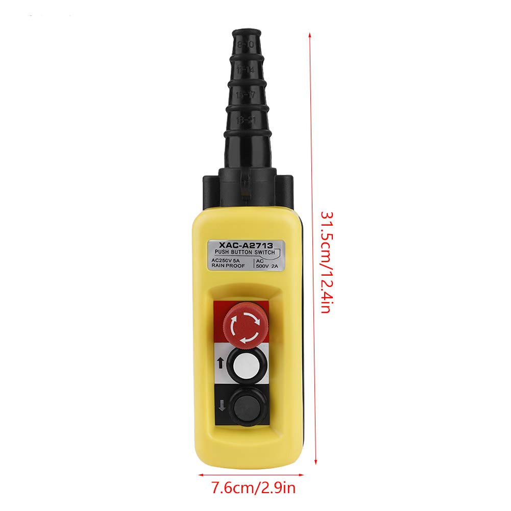 Mua Crane Hoist Control, XAC A2713 Crane Chain Hoist Push Button Switch Lifting Pendant ...