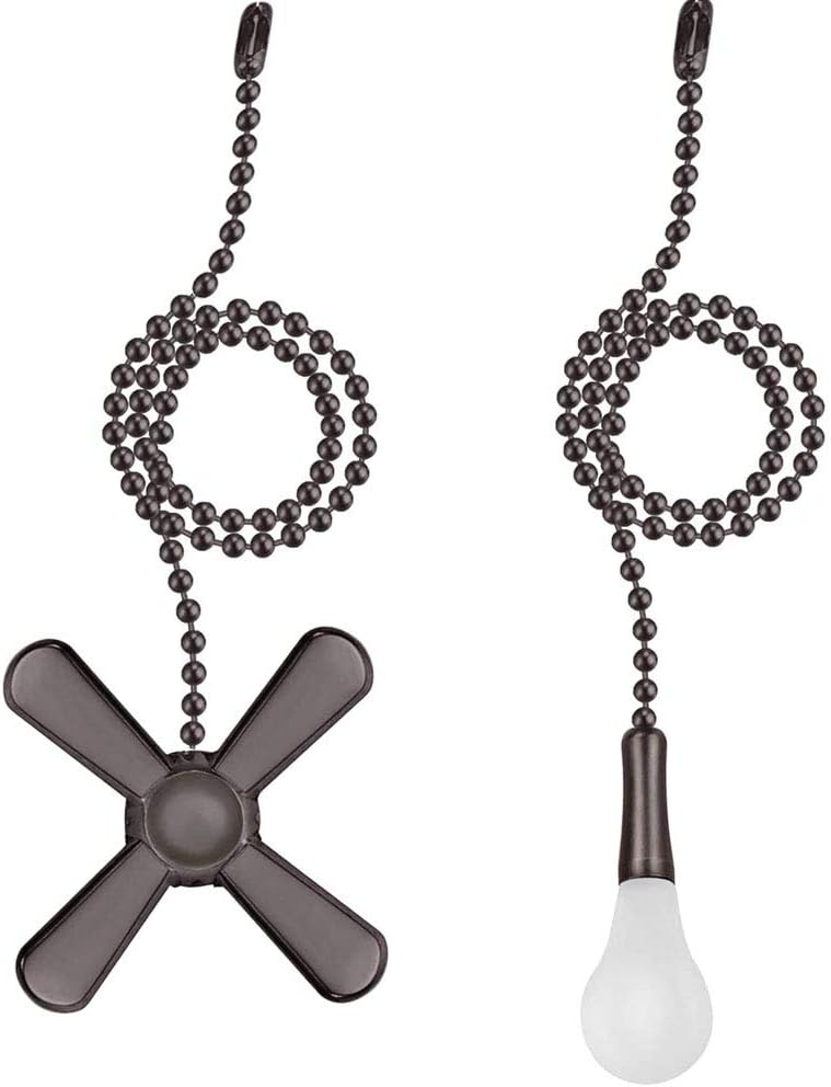 Ceiling Fan Pull Chain Extension Ornaments Chains with Decorative Light ...