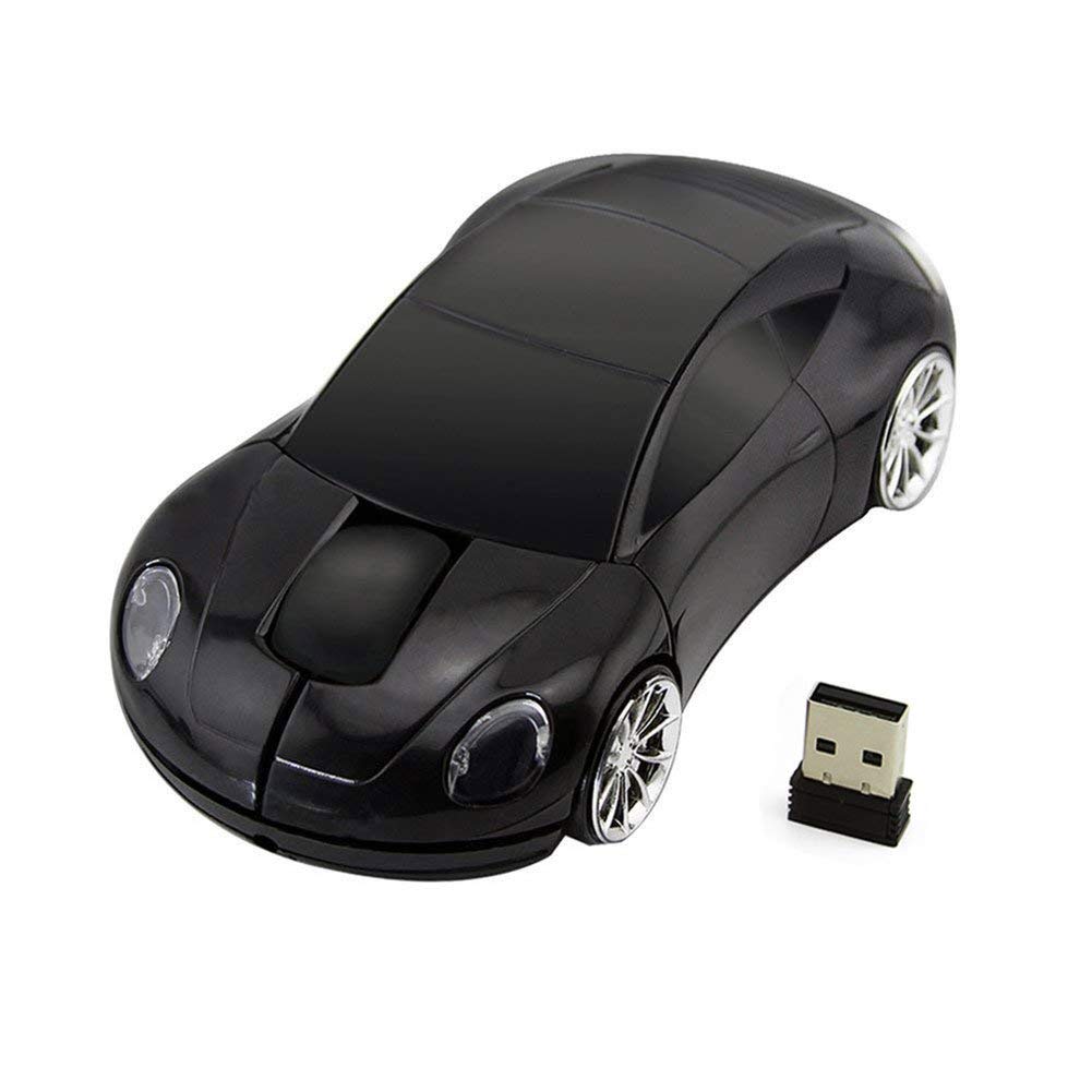 Buy Microware Wireless Mouse Sports Car Shaped Optical Ergonomic ...