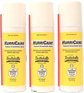 Amazon.com : Hurricaine Topical Anesthetic Spray 2 oz Wild Cherry (Pack ...