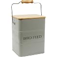 Amazon.com: Brabtod Metal Bird Seeds storage container,Outdoor Bird ...
