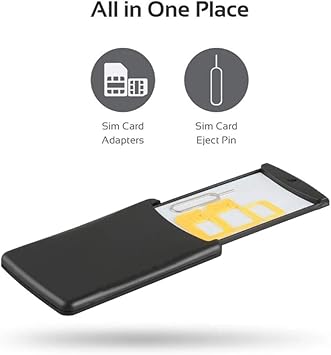 Amazon.com: Universal Mobile SIM & Memory Cards Storage Box, Store ...