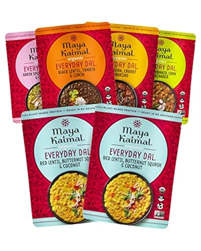 Maya Kaimal Foods - Organic Indian Everyday Dal - 6 pack variety of ...