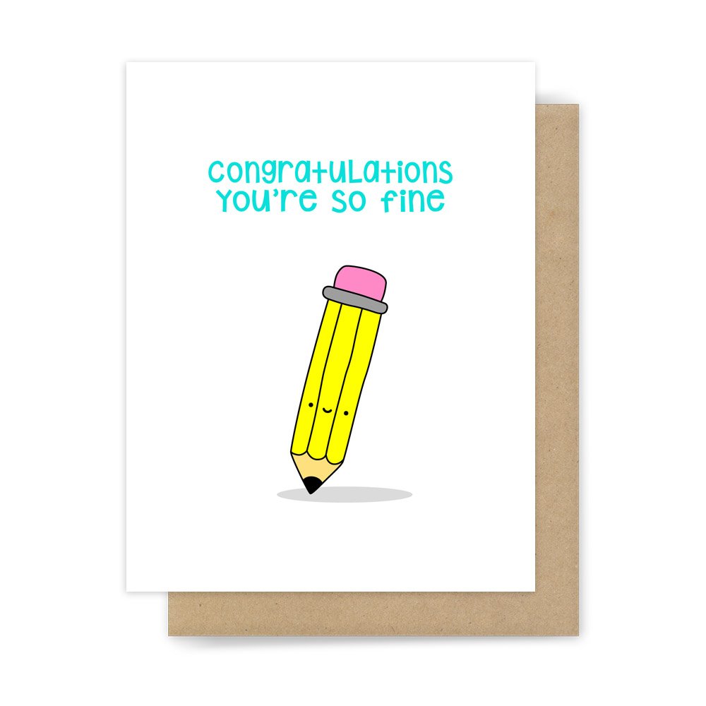 Amazon.com: Congratulations Card Funny Congrats Pun Handmade Greeting ...