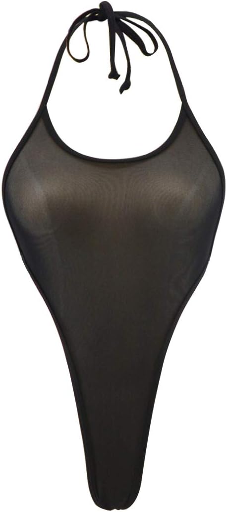 Sherrylo See Through One Piece Swimsuit High Cut Micro Monokini ...