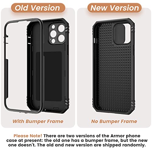 Goton Armor Case for iPhone 13 Pro Case with Slide Camera Cover & Kickstand, Heavy Duty Military ...