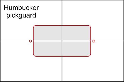 Pickup Routing Template Humbucker Pickguard Amazon co uk Musical 