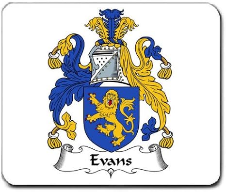 Amazon.com : Evans-Wales Family Crest Coat of Arms Mouse Pad : Clothing