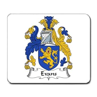 Amazon.com : Evans-Wales Family Crest Coat of Arms Mouse Pad : Clothing