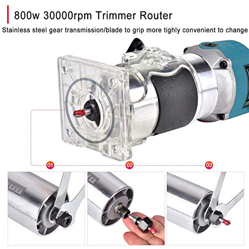 TwoWin Router Tool, 110V 800W Compact Palm Wood Router Tool for ...