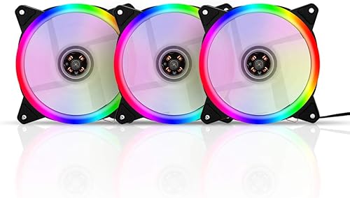 Graflsoa Computer Radiator RGB Fan 12cm RGB Case Cooling Fan Case ...