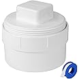 Amazon.com: YullSorom 4" PVC Sewer Cleanout cap, DWV Flush Sewer ...