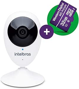Câmera de Segurança com Cartão de Memoria 32GB, Intelbras, IC3, Branca ...