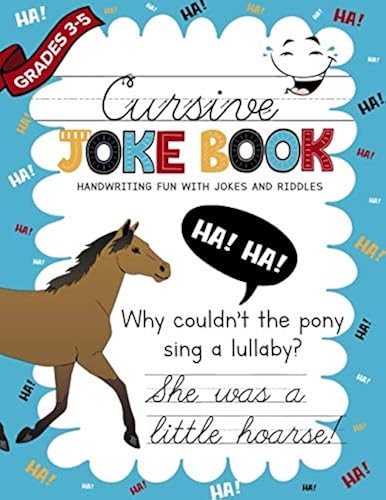 Cursive Joke Book: Handwriting Fun With Riddles And Puns (Educational ...