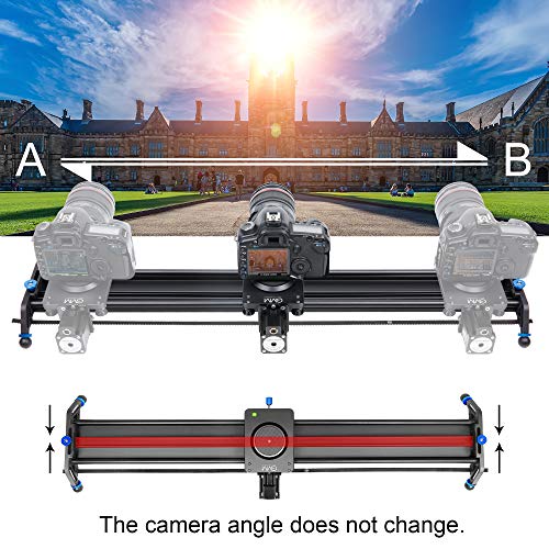 GVM Motorized Camera Slider, 31" Aluminum Alloy Track Dolly Rail Camera ...