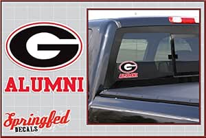 Amazon.com: Georgia Bulldogs ALUMNI Clear Vinyl Decal Car Truck Sticker ...