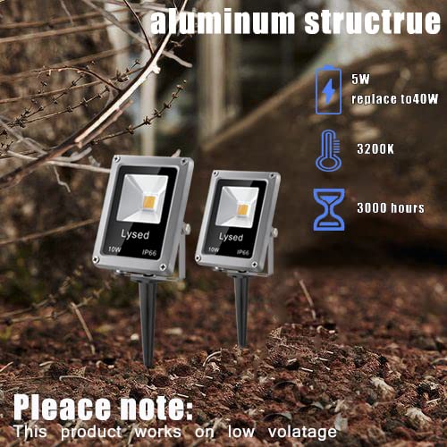 Lysed 12 Volt Landscape Lights 10W Outdoor Low Voltage IP66 Waterproof ...