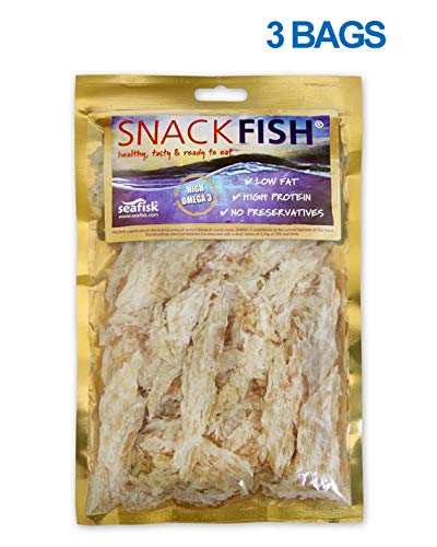 Snackfish 3 x 100g, Dried Cod Fish Snack, Natural Product, High Protein ...