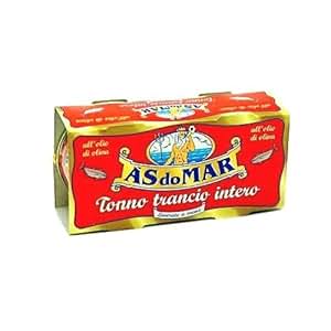 Amazon.com : ASdoMAR Solid Tuna in Olive Oil - 2 x 100g : Packaged Tuna ...