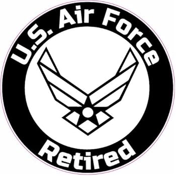 Amazon.com: GHaynes Distributing ROUND U.S. Air Force RETIRED Sticker ...