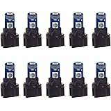 Amazon.com: WLJH 10 Pack Blue Canbus T5 Led Bulb 2721 37 74 Wedge Lamp PC74 Twist Sockets Dash ...