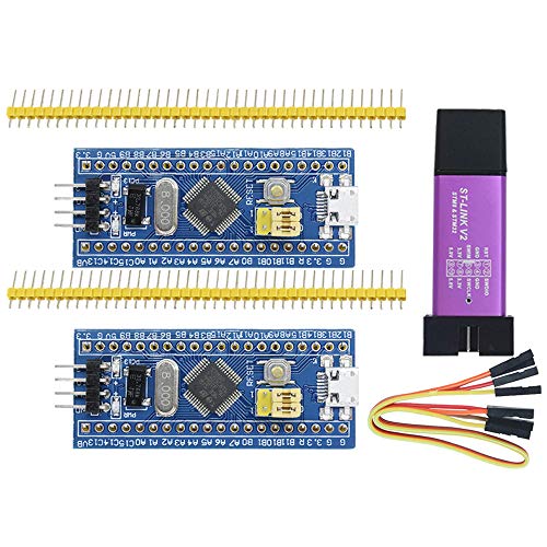 Aideepen ST-Link V2 Programming Unit Emulator Downloader(Random Color)+2PCS 40pin STM32F103C8T6 ...