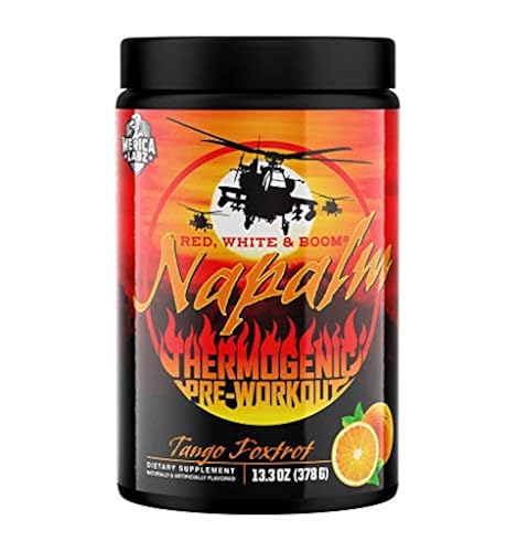 Merica Labz Red White & Boom Napalm Thermogenic Pre-Workout with 3 ...