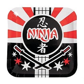Fun Express Ninja Warrior Party Samurai Swords Paper Dinner Plates ...