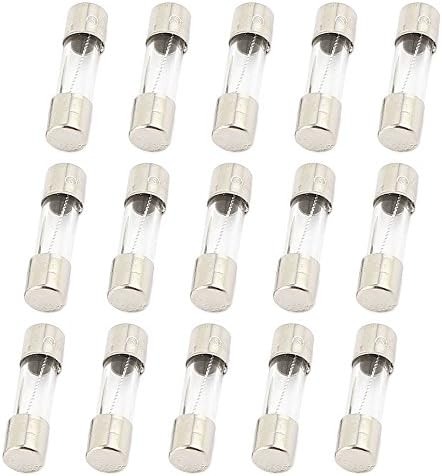 15pcs 3.15Amp 250V Slow-Blow Glass Tube Fuse T3.15A Fuse, 20x5mm- Buy ...