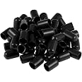 uxcell 50pcs Rubber End Caps 10mm ID Vinyl Round Tube Bolt Cap Cover ...