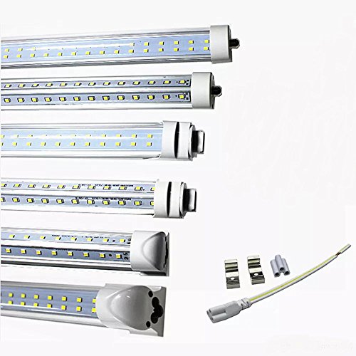 Double Row Integrated T8 8ft Led Tube Light 72w 9,606 Lumens (Case of 25)