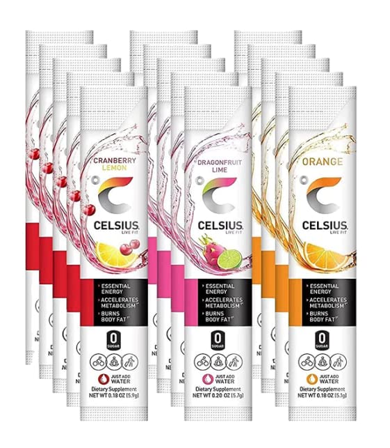 Mua CELSIUS Live Fit On-the-Go Powder Stick 3 Flavor Variety Pack, Zero ...