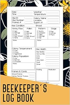 Amazon.com: Beekeeper's Log Book: Beekeeping Journal & Record Notebook ...