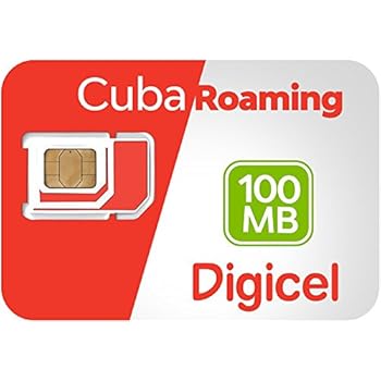 Amazon.com: Digicel Cuba Roaming SIM Card, Pre-Loaded 100 MB of Data.