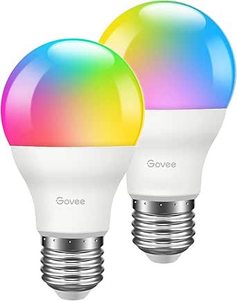Govee Smart LED Bulbs, Bluetooth Light Bulbs, RGBWW Color Changing ...