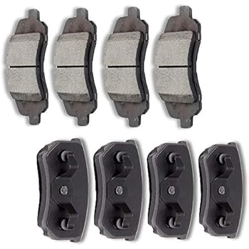 Amazon.com: SCITOO Ceramic Discs Brake Pads Kits, 8pcs Disc Brakes Pads Set fit for 11-14 ...